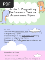 Performance Task in Filipino | PDF