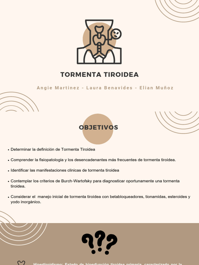 Tormenta Tiroidea | PDF | Hipertiroidismo | Sistema endocrino