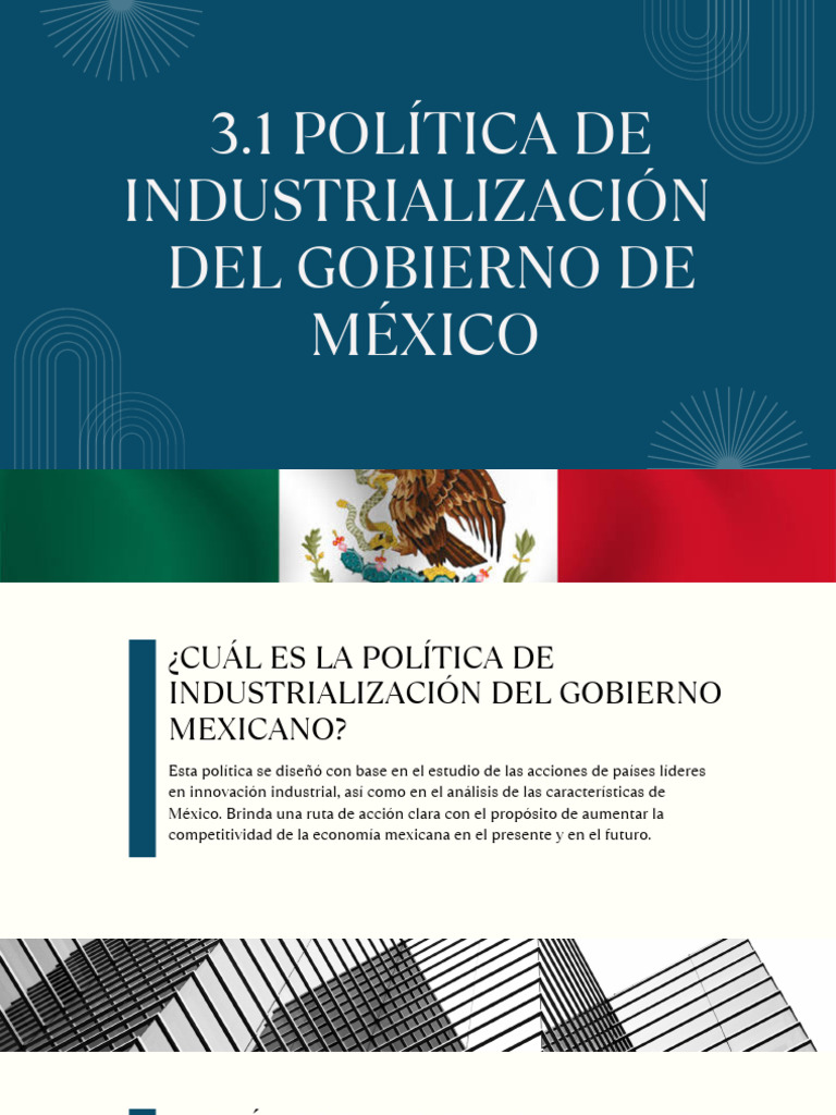 Politica De Industrializacion Del Gobierno De Méxi 250526 192908 Pdf
