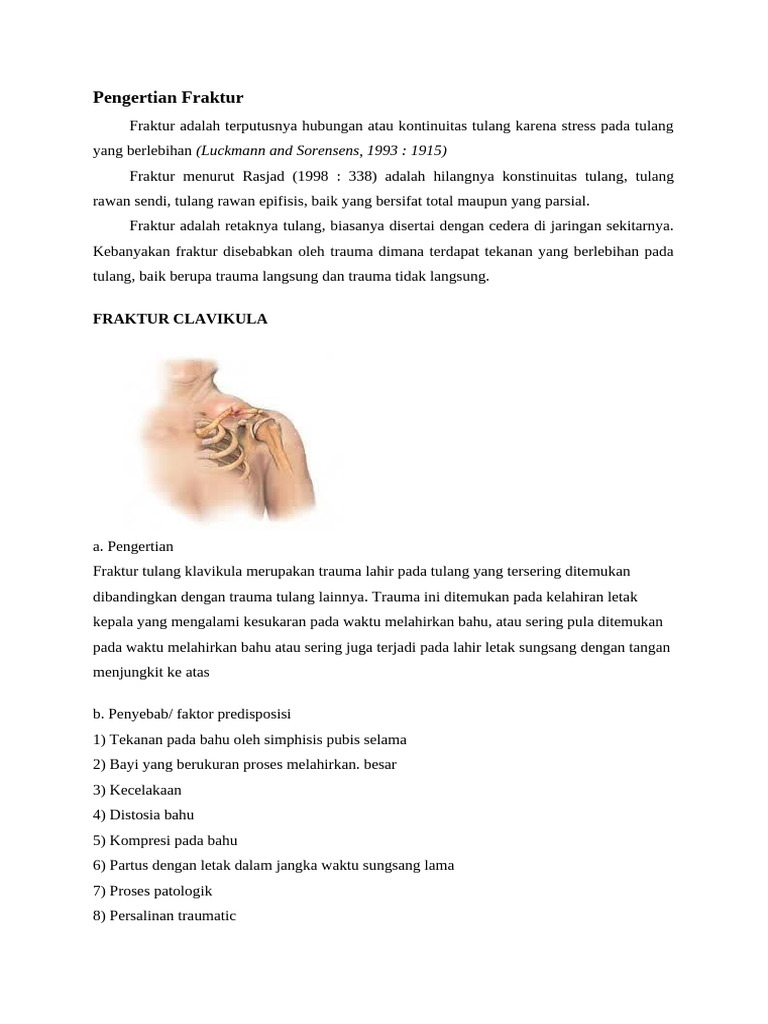 Fraktur Klavikula Dan Fraktur Humerus | PDF