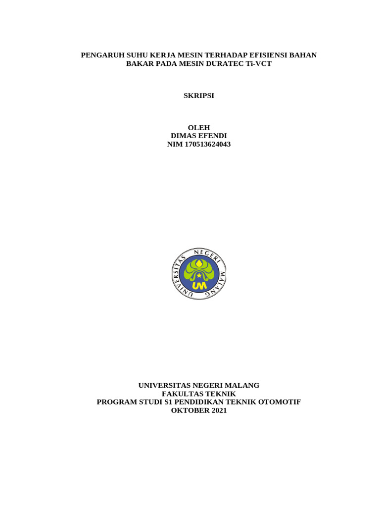 Skripsi Dimas Bab 1 Revisi 2 | PDF