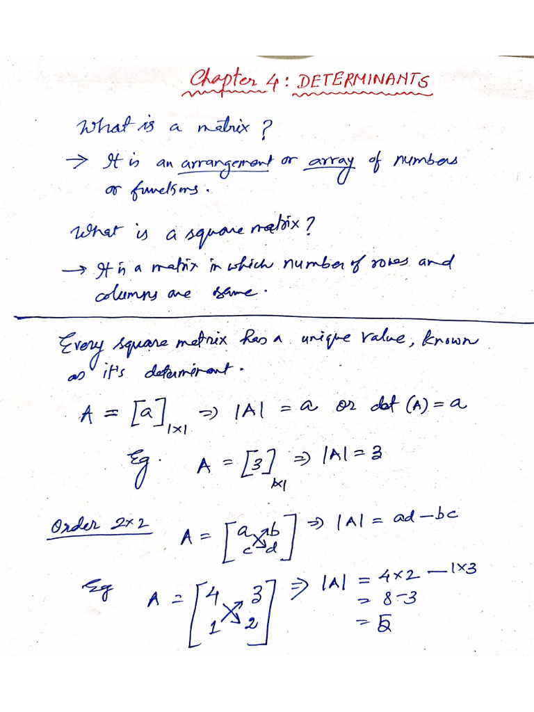 Determinant 1 | PDF