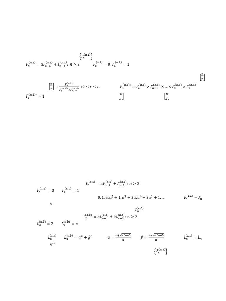 Shah, Shah - Genomial Numbers | PDF | Recurrence Relation | Mathematics
