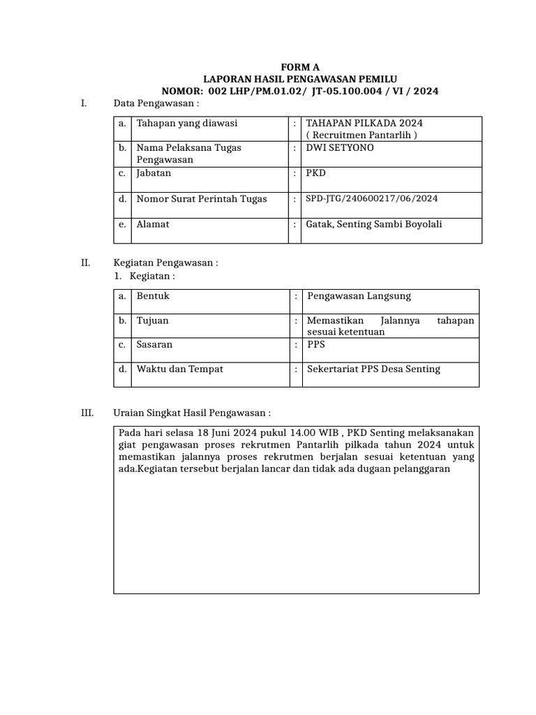 2.form A 18 Juni 2024 Tomi | PDF