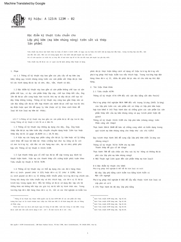 Astm A123 VN | PDF