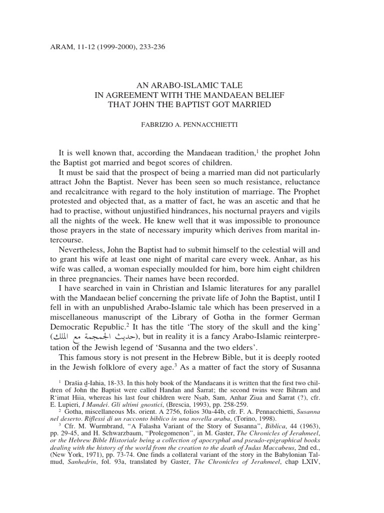 Pennacchieti, Fabrizio A. - An Arabo-Islamic Tale in Agreement With The ...