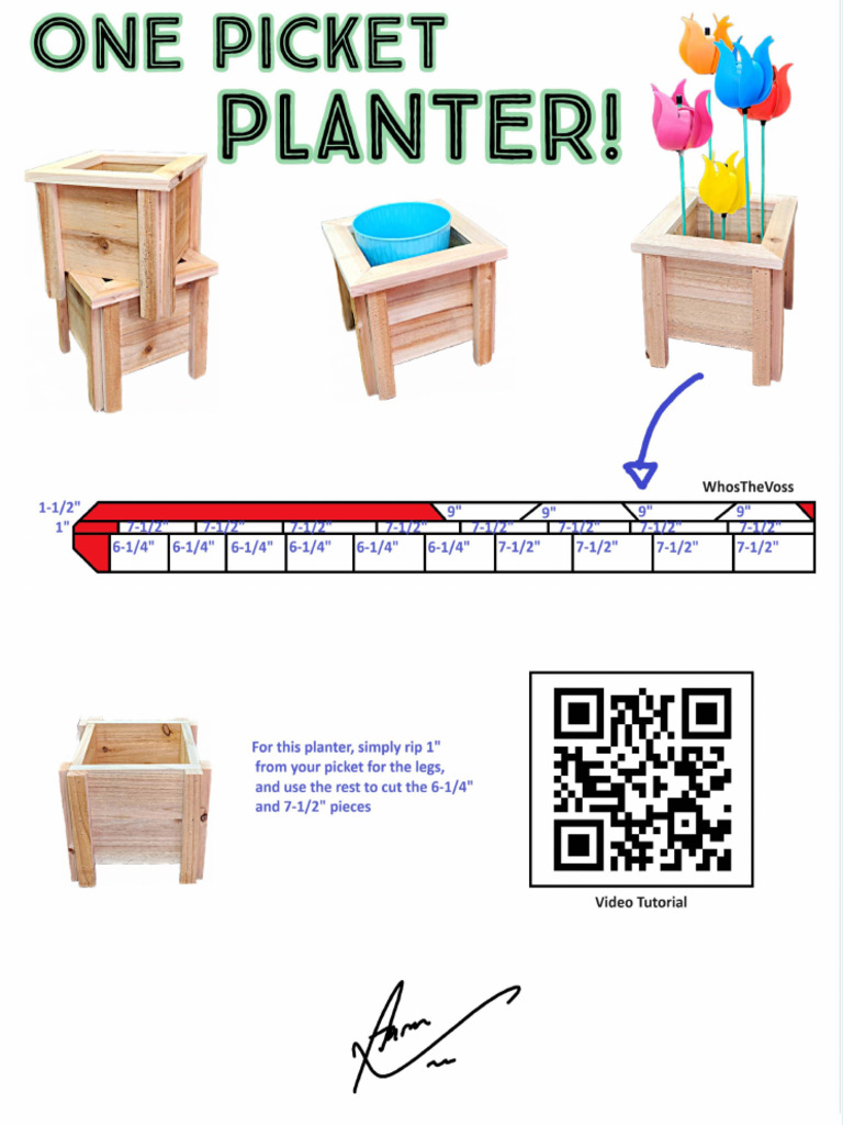 One Picket Planter | PDF