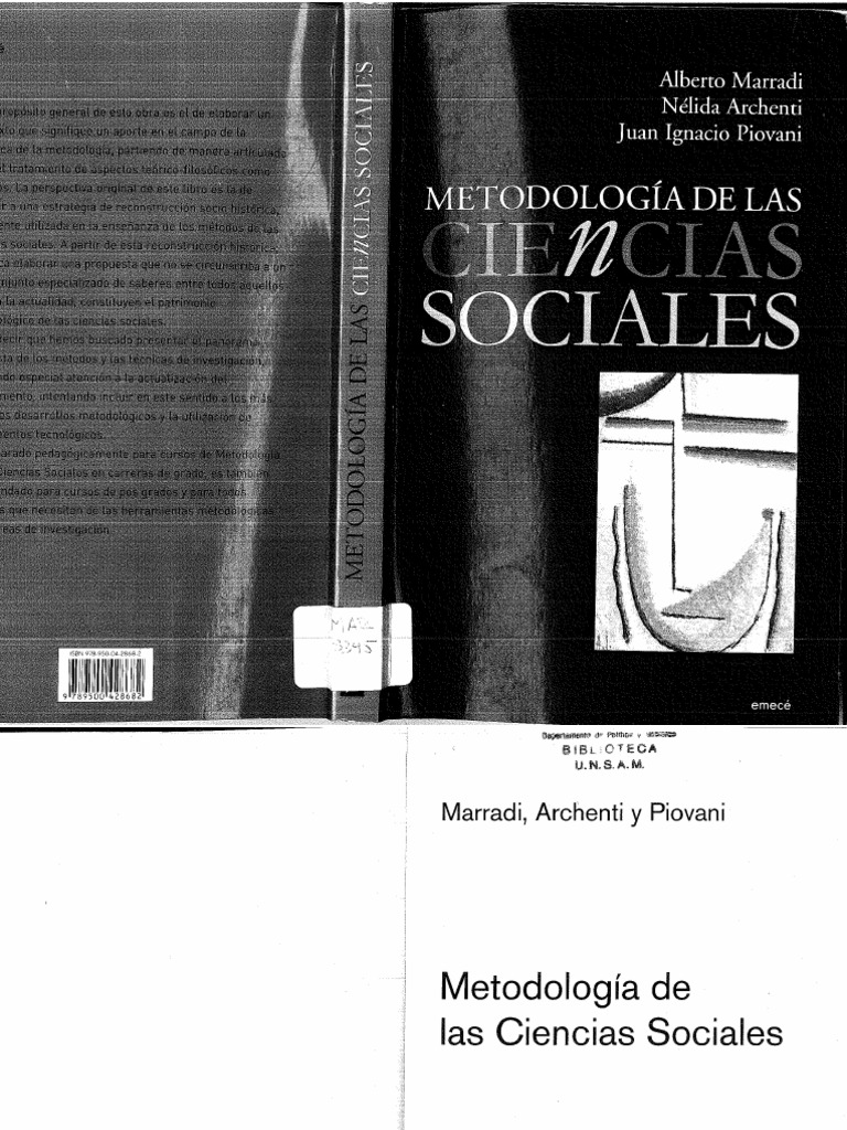 Marradi, Archenti y Priovani (2007) Metodologia de Las CSS Cap 2 y 3 | PDF