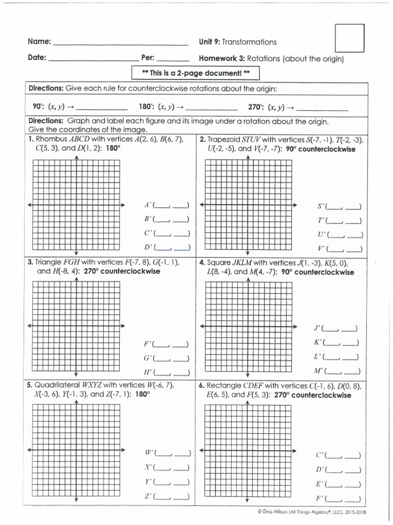 Geometry - 9.3 HW | PDF