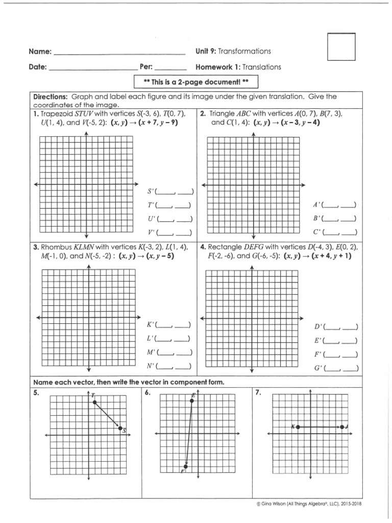 Geometry - 9.1 HW | PDF