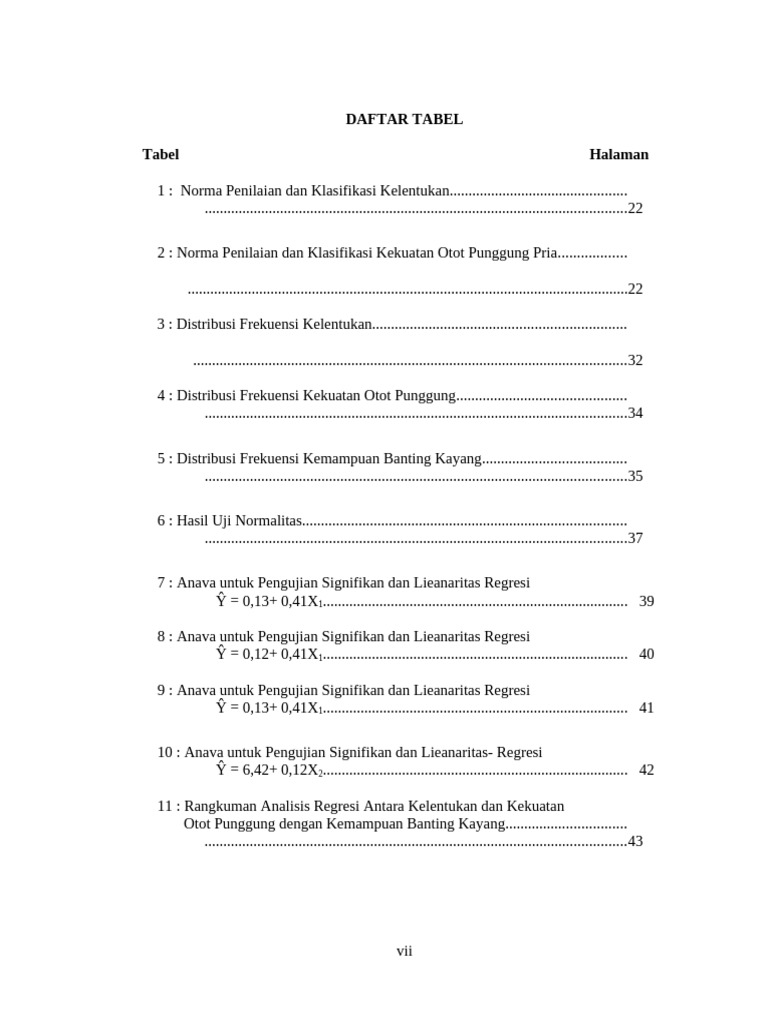 Analisis Regresi Otot Punggung dan Kelentukan | PDF