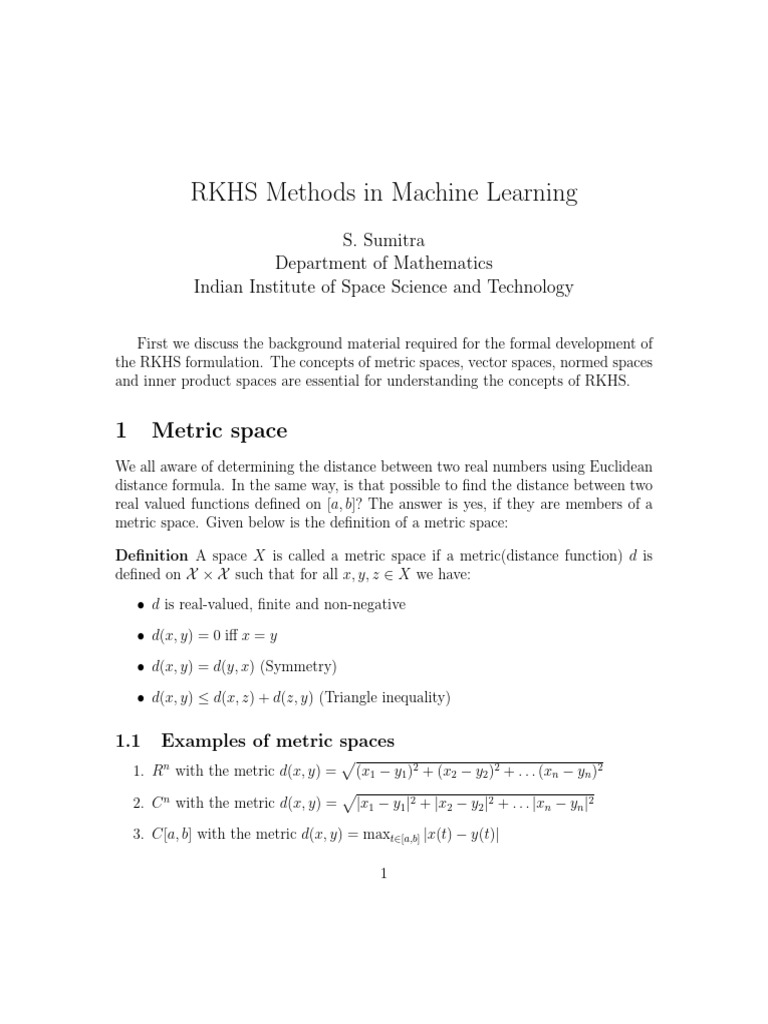 RKHS 0 | PDF | Operator (Mathematics) | Hilbert Space