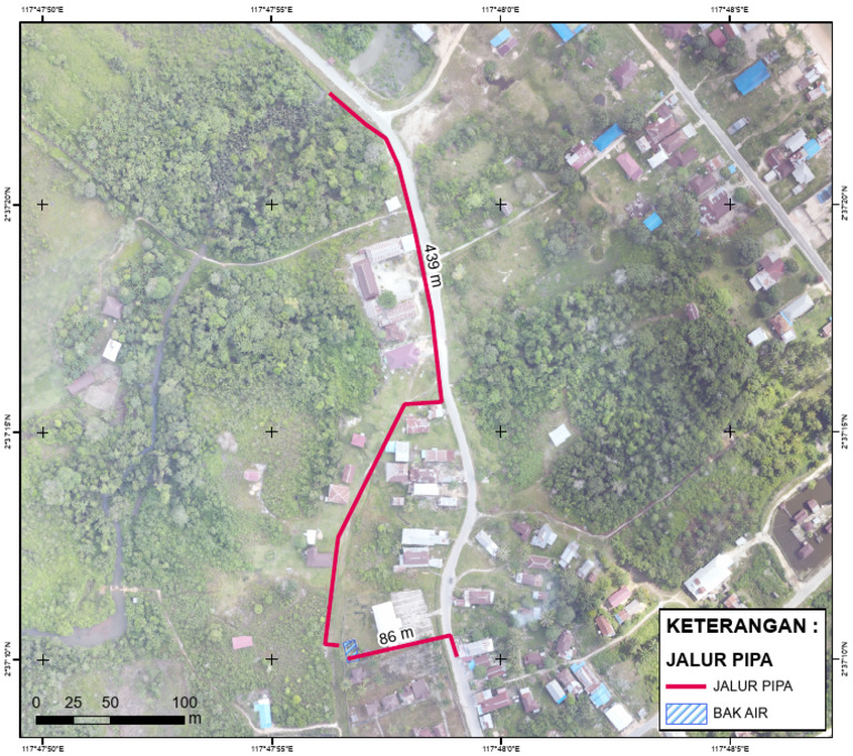 Jalur Pipa dan Bak Air 439m | PDF