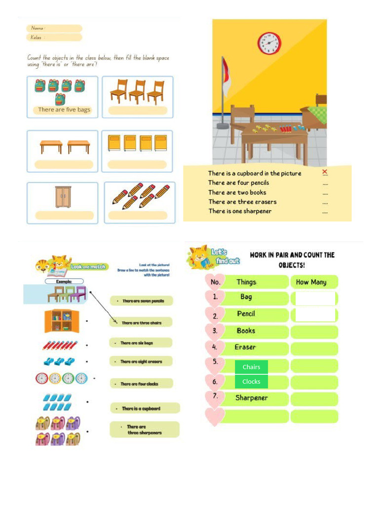 School Object For Second Grades | PDF