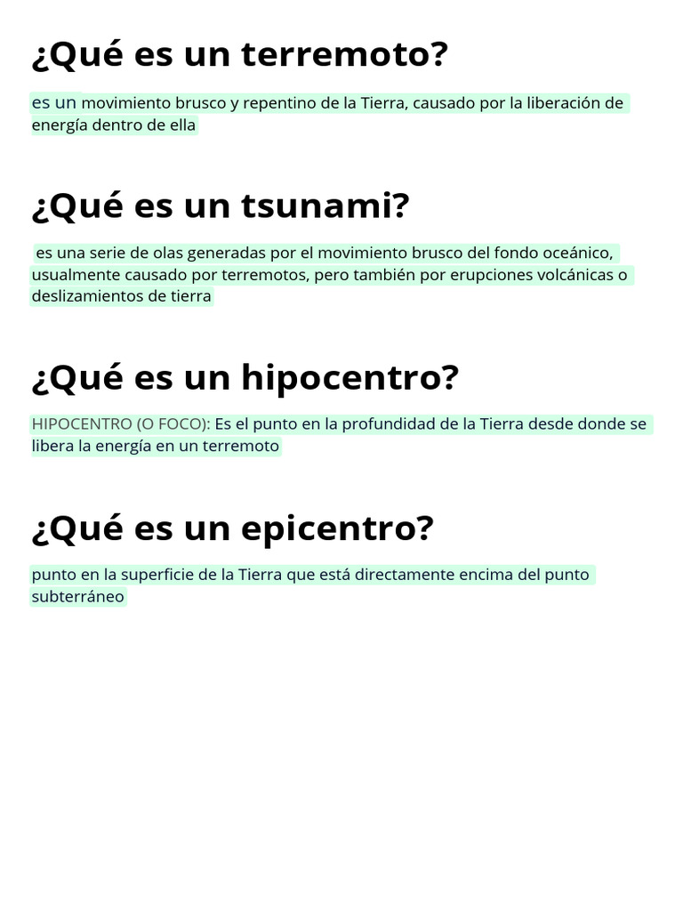 Que Es Un Terremoto | PDF