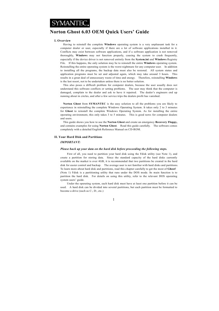 Ghost | PDF | Backup | Dos