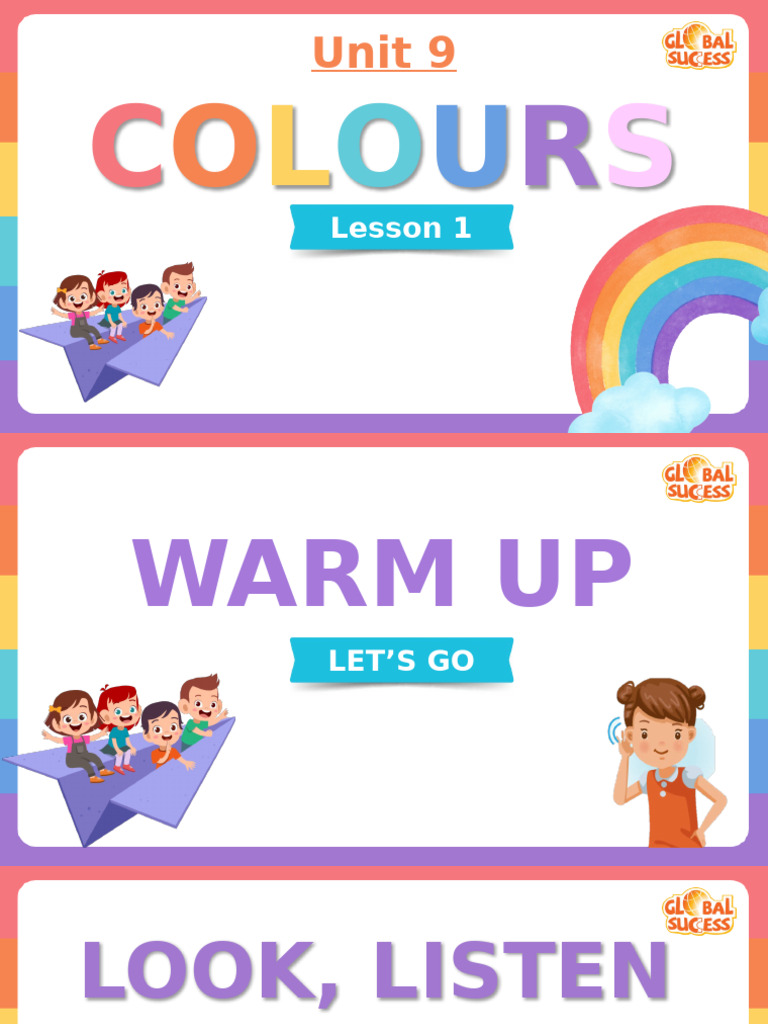 Unit 9 Colours Lesson 1 English 3 | PDF