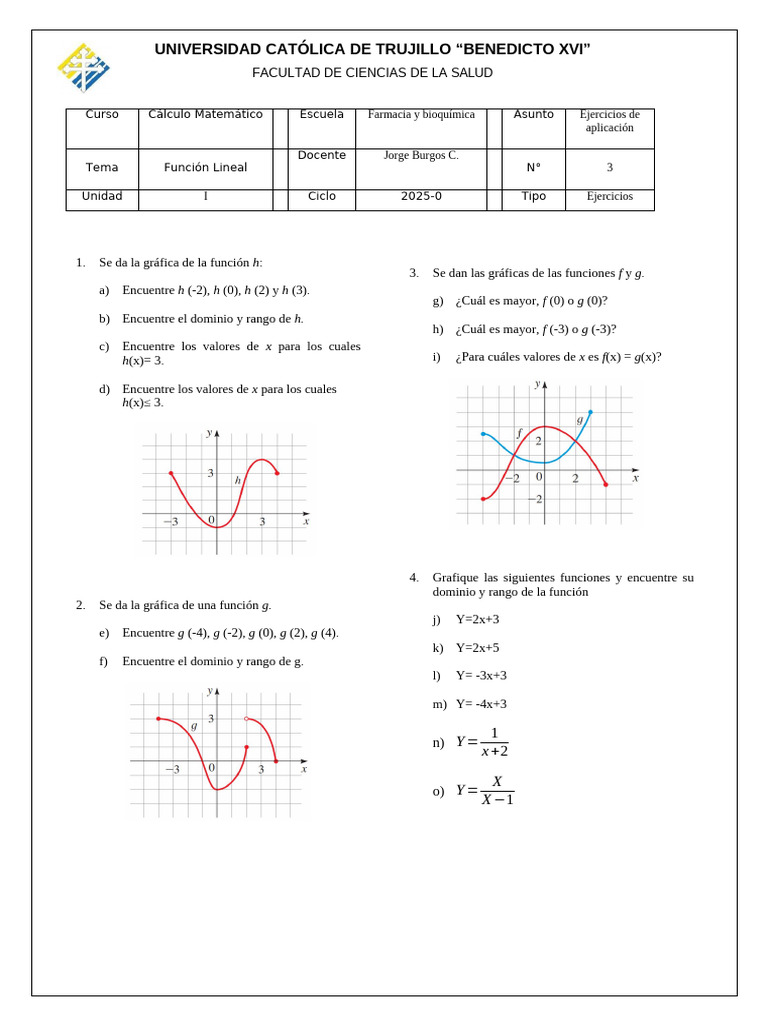 Trabajo 2 - Grupal - Funciones 2 | PDF | Matemáticas | Análisis matemático