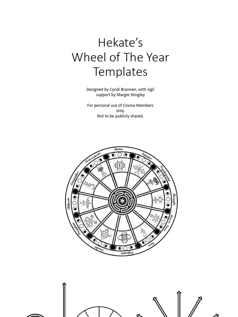 Hekate's Wheel of the Year Templates | PDF