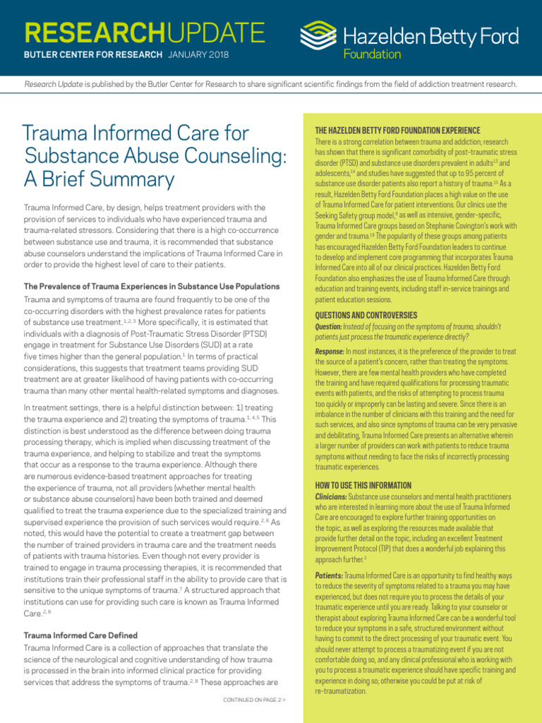 Trauma Informed Care | PDF | Psychological Trauma | Mental Health