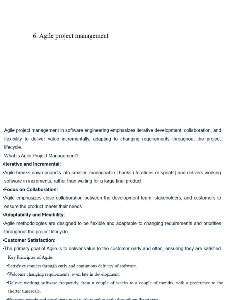Agile Project Management | PDF | Agile Software Development | Scrum ...