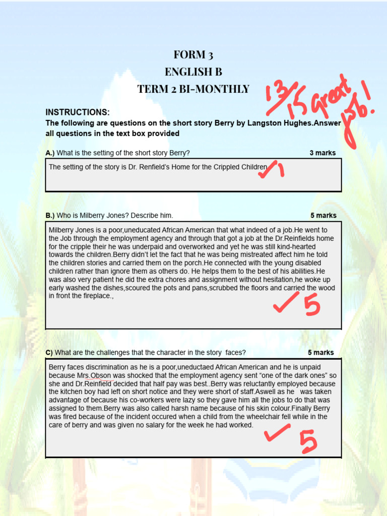 Edited - Mya Cox - F3 LIT TERM 2 BI-Monthly | PDF