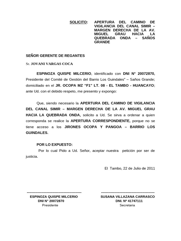 Apertura de Canal Simir | PDF