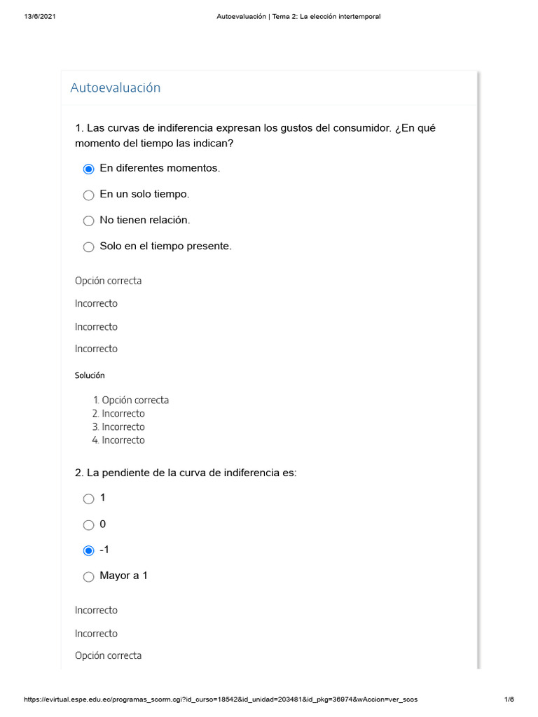 Autoevaluacion Tema 2 | PDF | Economias | Ciencias económicas