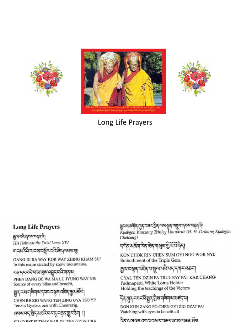 Long Life Prayers | PDF