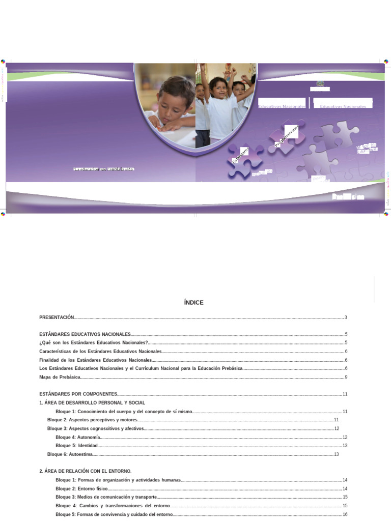 Estandares y Programaciones de Prebasica | PDF | Plan de estudios | Enseñando