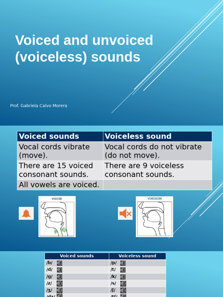Voiced and Voiceless Sounds | PDF