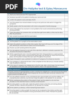 Hallpike Maneuver Procedure Guide | PDF | Diseases And Disorders ...