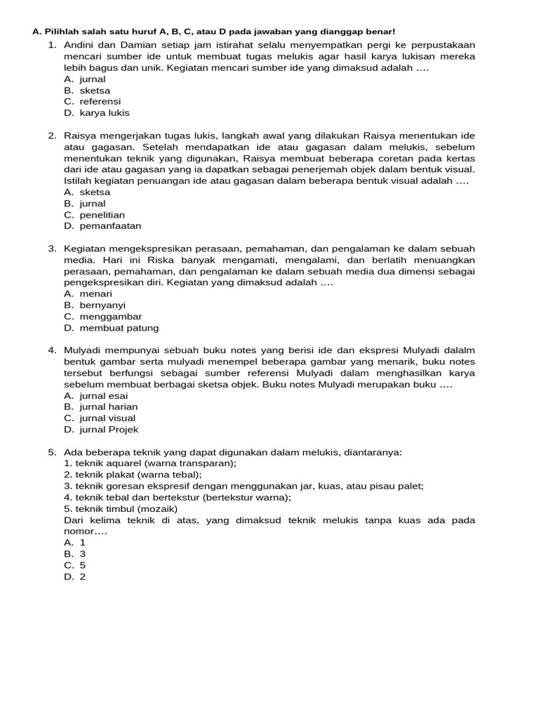 Teori Seni Rupa Kelas 9 | PDF