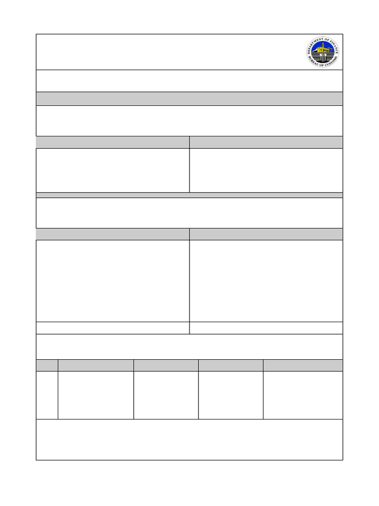 Statement of Settlement of Duties and Taxes: Declarant Company | PDF ...