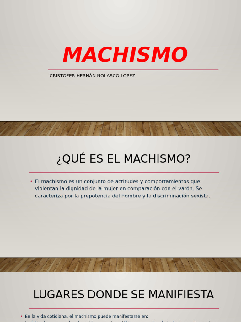 Comprendiendo el Machismo y sus Efectos | PDF | Machismo | Violencia