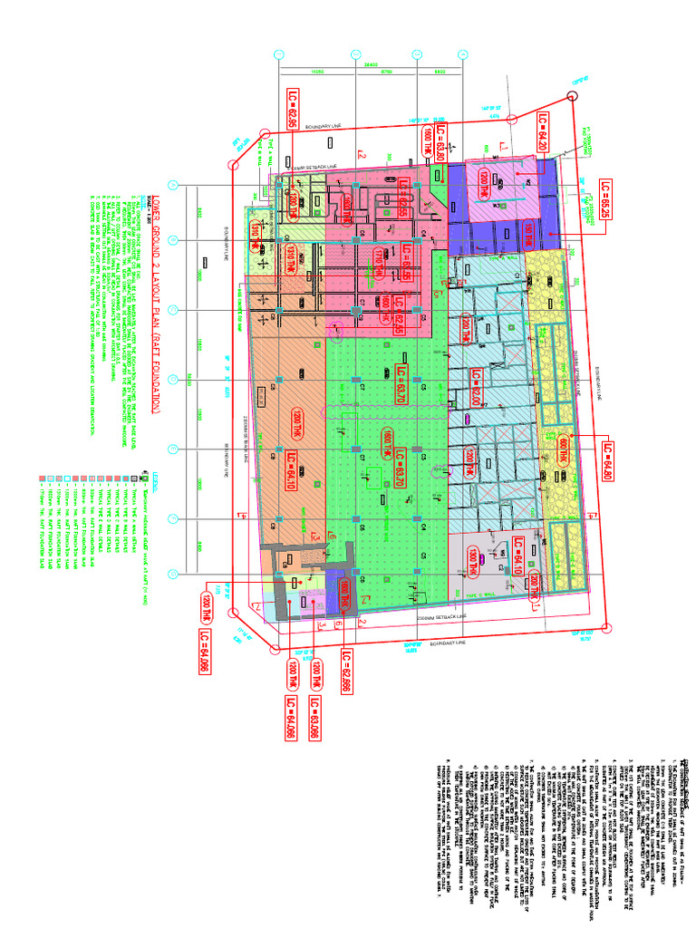 Lean Concrete Level LG2 Raft Foundation | PDF