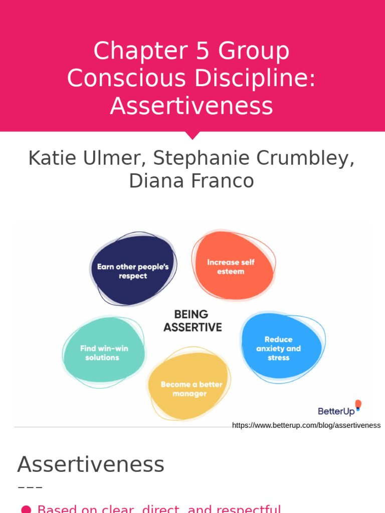Chapter 5 Group Conscious Discipline_ Assertiveness | PDF | Disciplines ...
