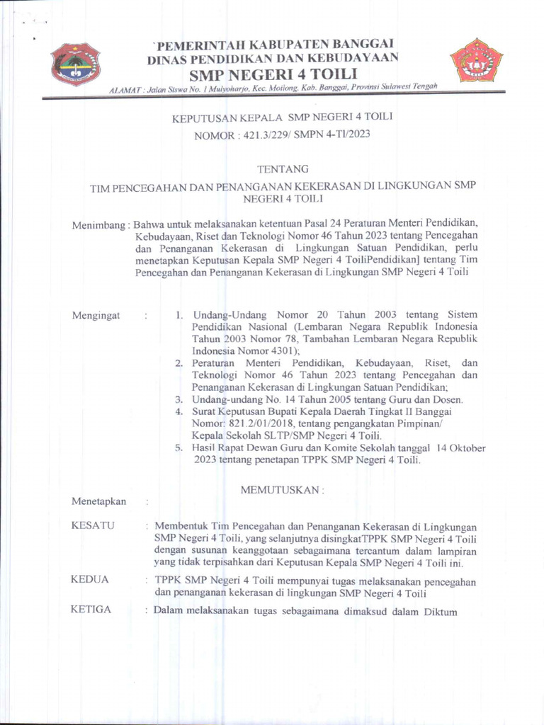 SK TPPK 2023 008 | PDF