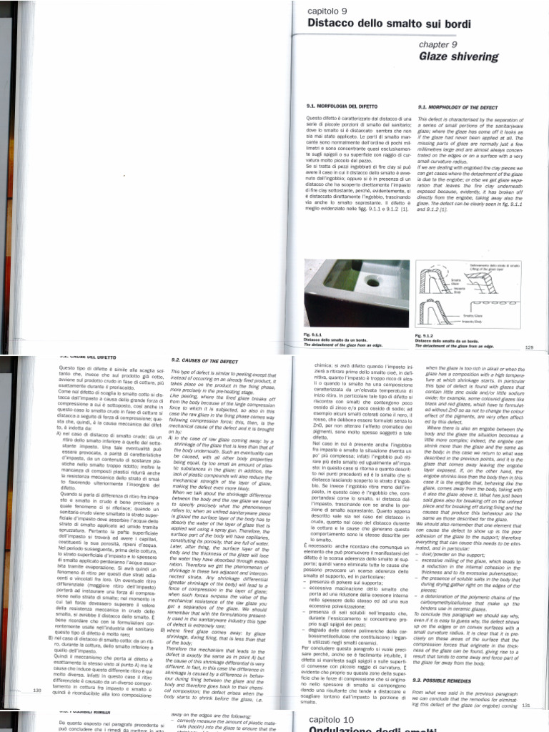 Defects in The Glazes of Ceramic Sanitaryware - Chap 4 | PDF