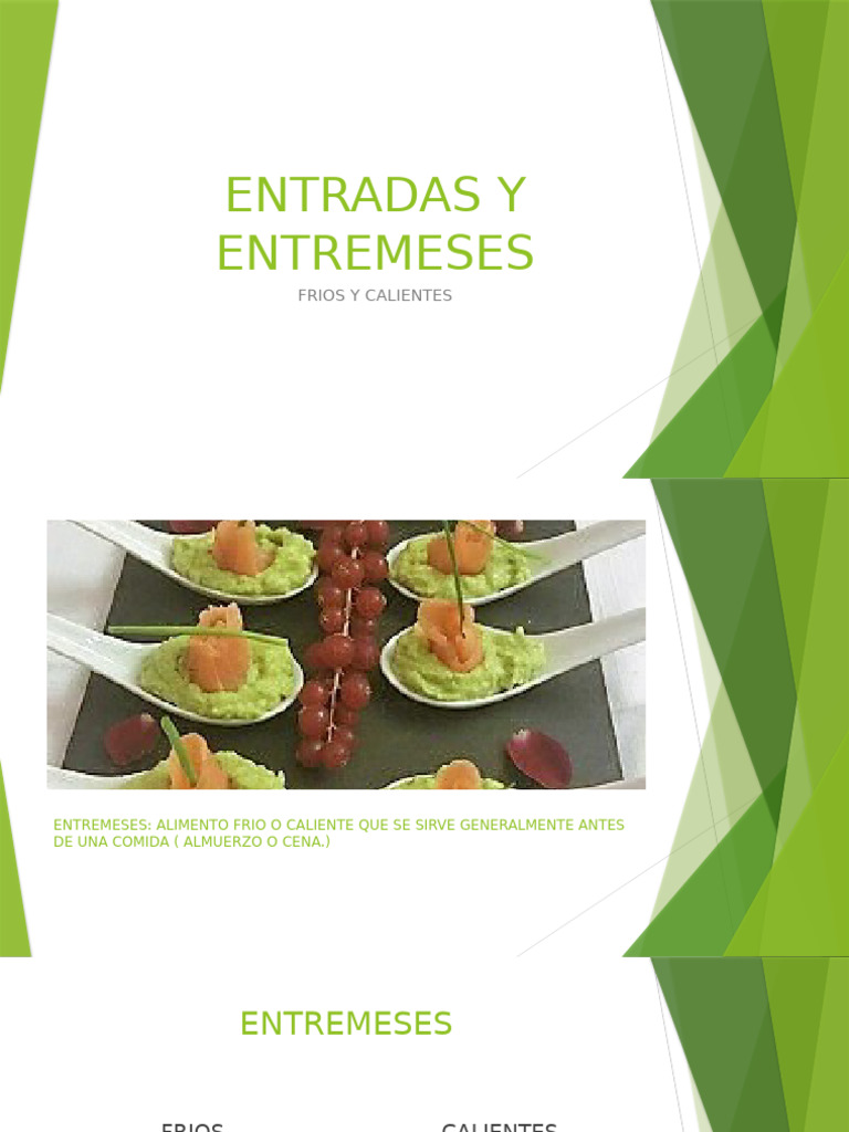 Entremeses Fríos y Calientes: Guía Completa | PDF | Queso | Alimentos