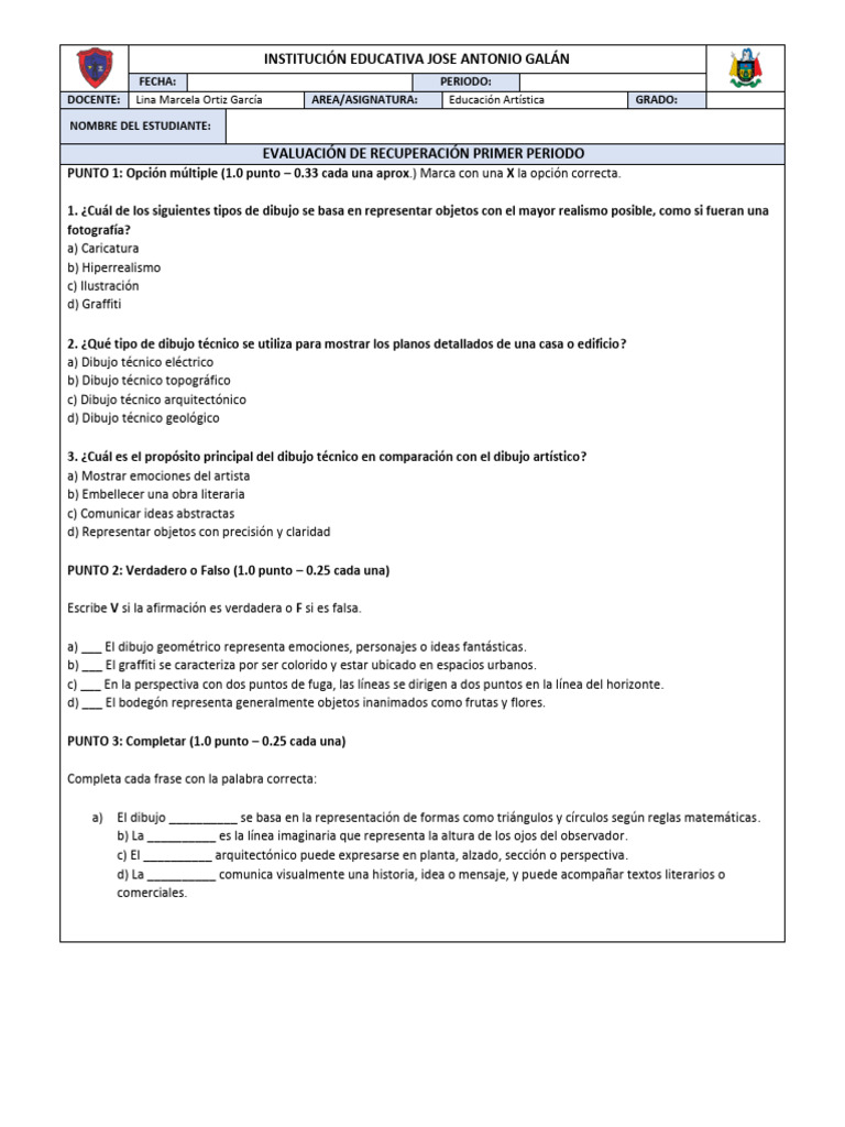 1er Periodo - Septimo | PDF