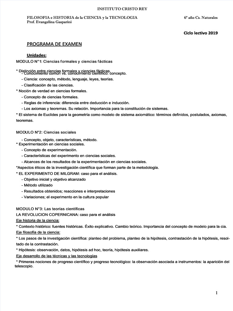 PDF Filosofia 6 Cs Naturales Cuadernillo Completo 2019 Compress | PDF | Axioma | Science