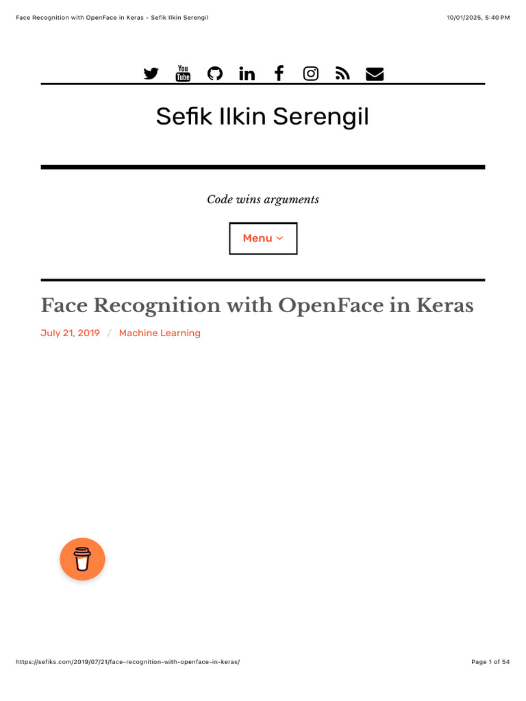 Face Recognition With OpenFace in Keras - Sefik Ilkin Serengil | PDF ...