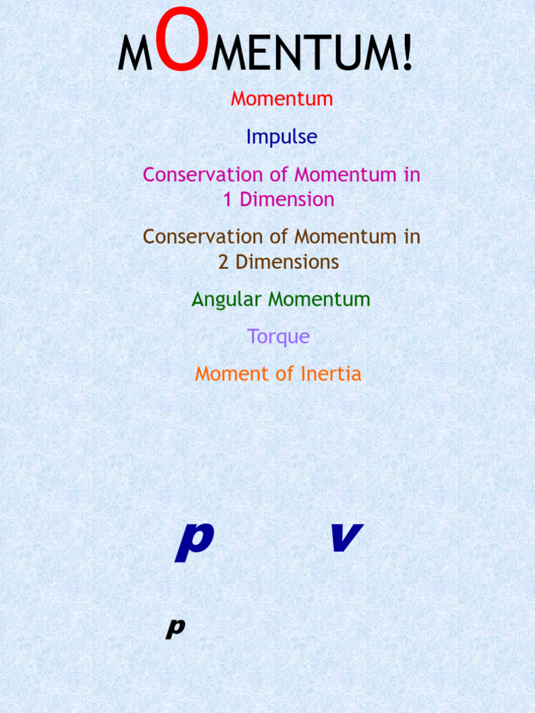 Lec 6 Linear Angular Momentum Moment of Inertia | PDF | Angular Momentum | Torque