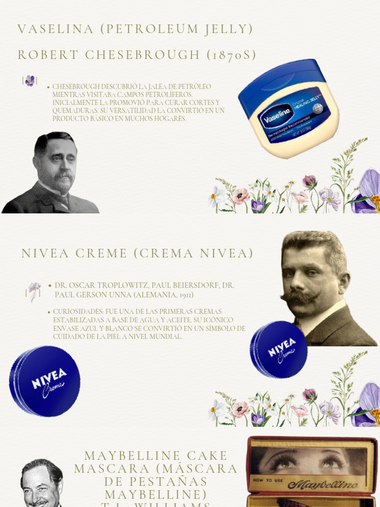 Vaselina (Petroleum Jelly) Robert Chesebrough (1870S) | PDF