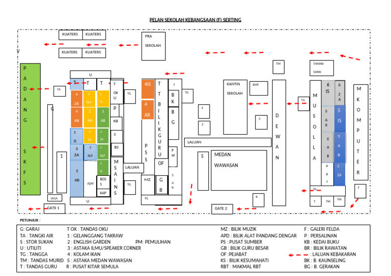 Pelan Laluan Kebakaran SKFS | PDF
