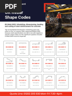 Bs 8666 Reinforcement Shape Codes | PDF
