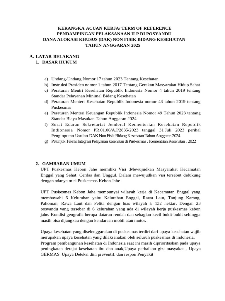 Pendampingan ILP di Posyandu 2025 | PDF