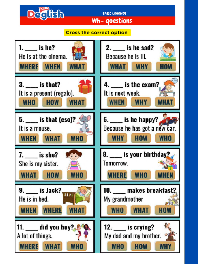 WH - Questions SEPARATA | PDF