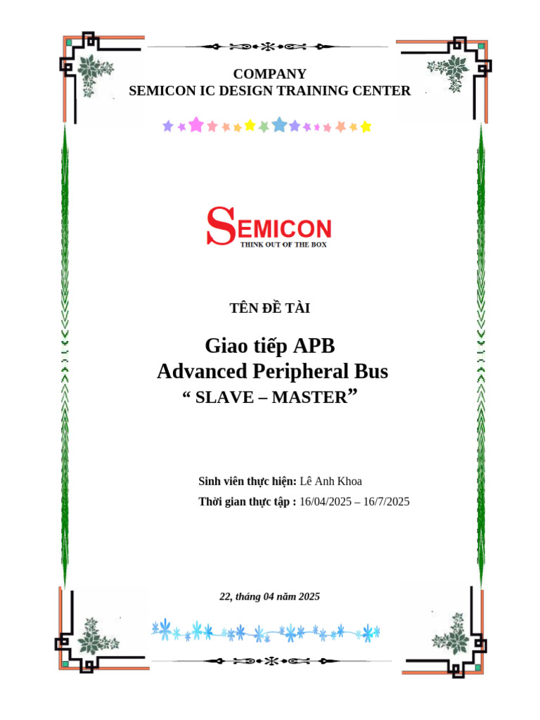 Apb Slave Master | PDF